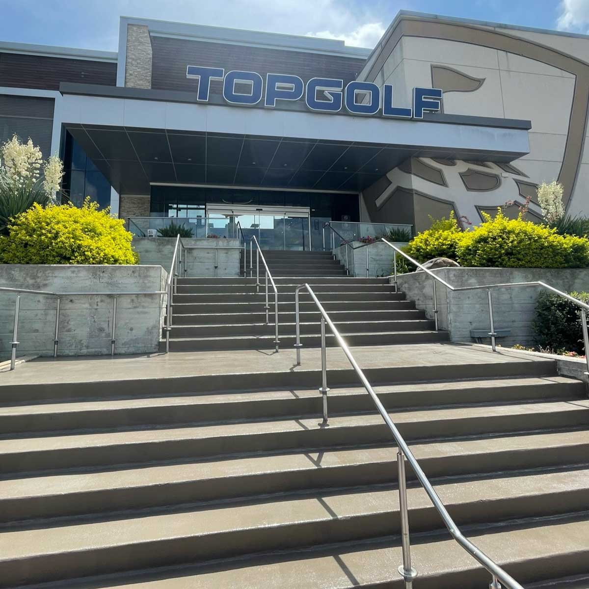TopGolf Entry Stair Restoration Program | Resinwerks Case Study